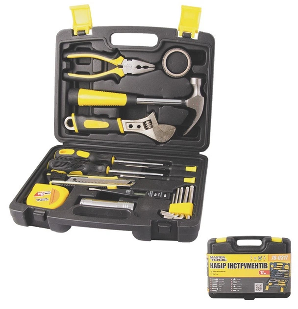 Набір інструментів MASTERTOOL "Універсал" 17 елементів 78-0317 – фото, відгуки, характеристики в ...