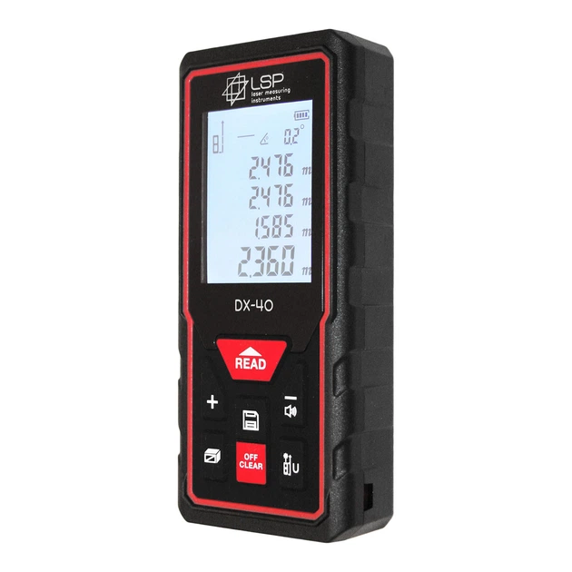 Лазерний далекомір LSP DX 40 PRO лазерна рулетка з датчиком нахилу 40 ...