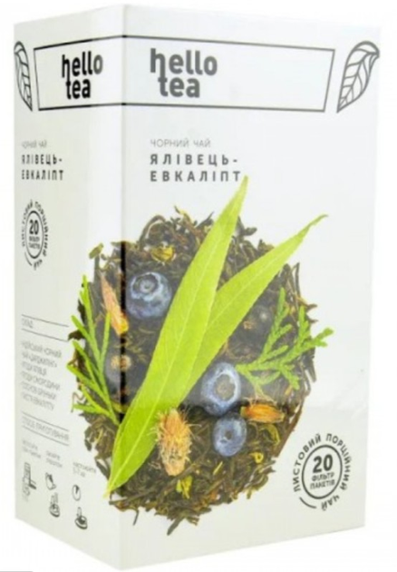 Чай черный Hello Tea "Можжевельник-эвкалипт" 40г. (20*2 г) от продавца ...