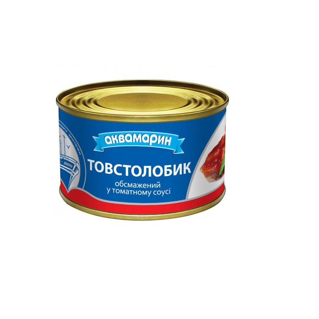 Консерва Аквамарин толстолобик в томатном соусе 230 г (4820183770936 ...
