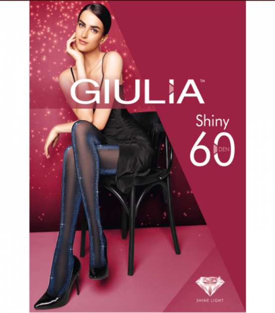 Фантазийные колготки SHINY 60 (1) - Giulia - SHINY 60 (1) - 4-L - Shiny Turqoise Metallic ...