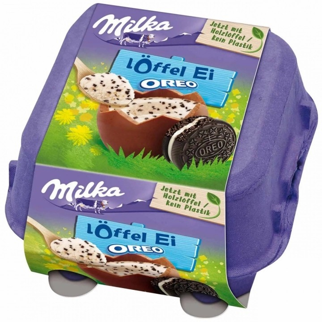 Пасхальный набор шоколадные яйца Milka LOUEF COQUE OREO 4 шт 128 г ...