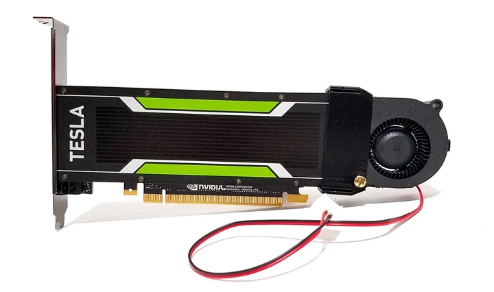 Дискретна відеокарта nVidia Tesla P4, 8 GB GDDR5, 256-bit + Кулер б/в ...
