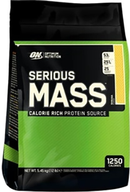 Гейнер Optimum Nutrition Serious Mass 5455 г Шоколад (5060469985206 ...