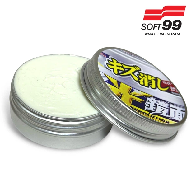Твёрдый воск для светлых автомобилей SOFT99 Scratch Clear Wax Mirror Finish Silver 30 мл – фото ...