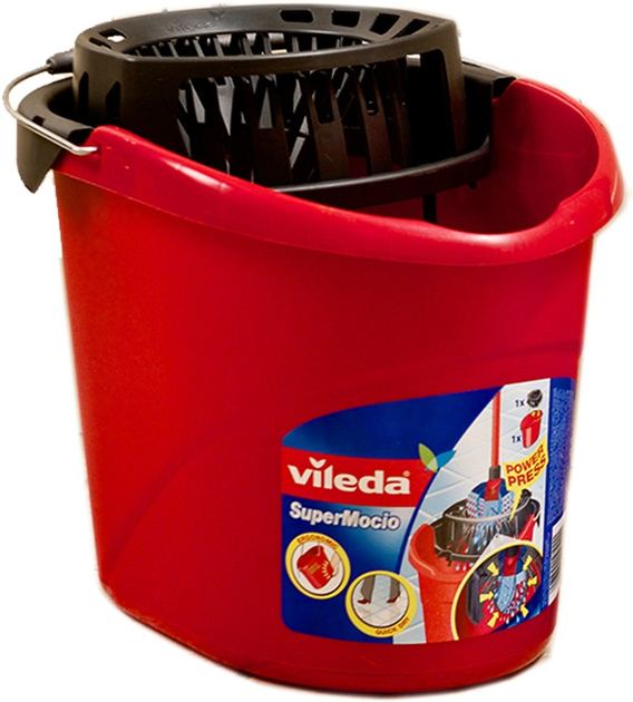 Ведро с отжимом Vileda Torsion Power 10 л Красное (4003790105111) – в ...