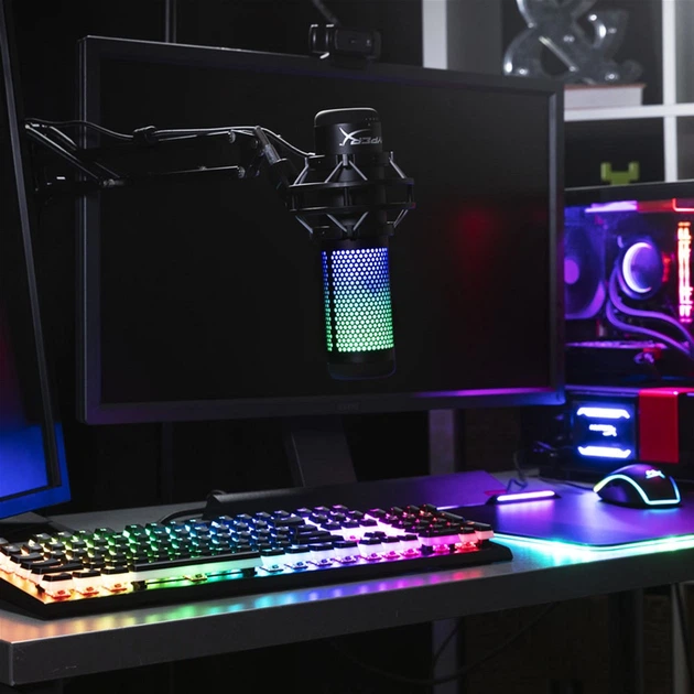 Мікрофон HyperX QuadCast S (HMIQ1S-XX-RG/G / 4P5P7AA) – фото, відгуки ...