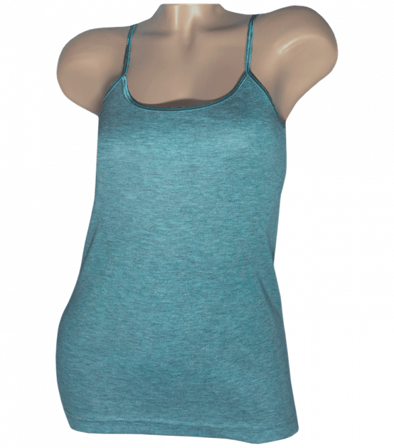 Женская майка на тонких бретельках - Tengulu - 100 - L - Светло-серый ...