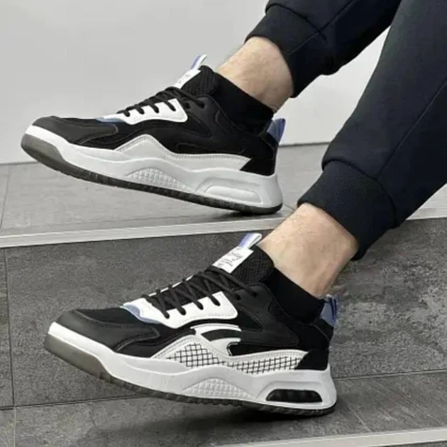 Кросівки чоловічі Bayota чорні на білій підошві 44 (КС20-1) від ...