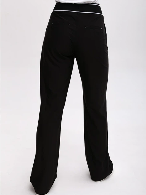 Штани жіночі чорні широкі тонкі великий розмір 1106 В 46 Брендовий одяг Rozetka