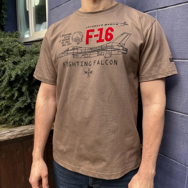 Футболка Agent's Clothes F-16 Fighting Falcon мужская 2XL – Брендовая ...