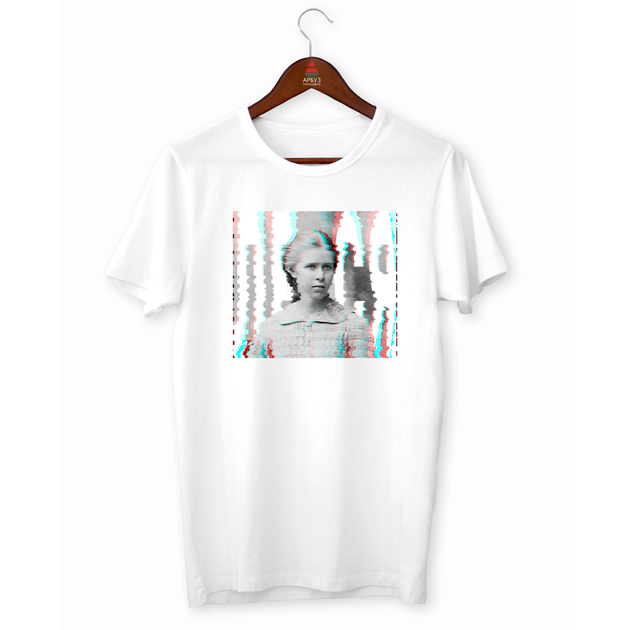 Футболка белая с патриотическим принтом Леся Украинка Фото Леся Украинка Push It S ФП012411s