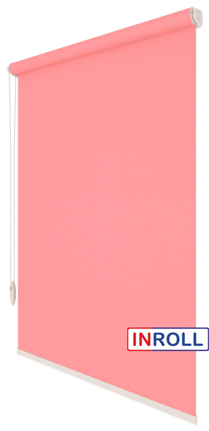 Ролета тканевая INROLL Есо-Mini Plus 97,5х165 см Len Розовый 1870 ...
