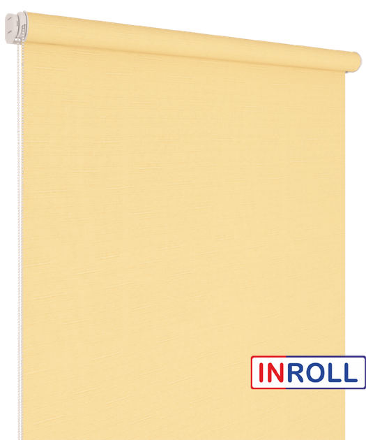 Ролета тканевая INROLL Есо-Mini Plus 25х165 см Len Светлый абрикос 877 ...
