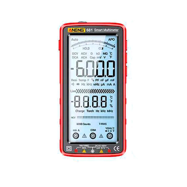 Мультиметр ANENG AN-681, измерения: V, A, R, C, T, F – фото, отзывы ...