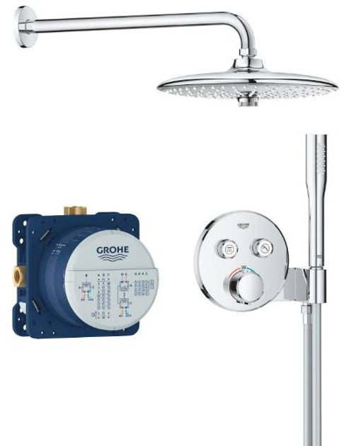 Душевая система скрытый монтаж с термостатом GROHE QuickFix Precision ...