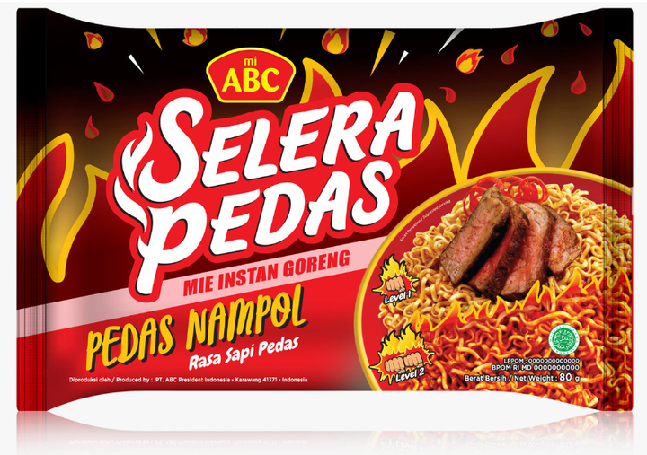 Индонезийская лапша со вкусом острой говядины, ABC 80 г – ROZETKA. Купить Индонезийская лапша со ...