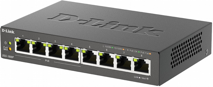 Коммутатор D-Link DGS-1008P/E (DGS-1008P/E) – фото, отзывы ...