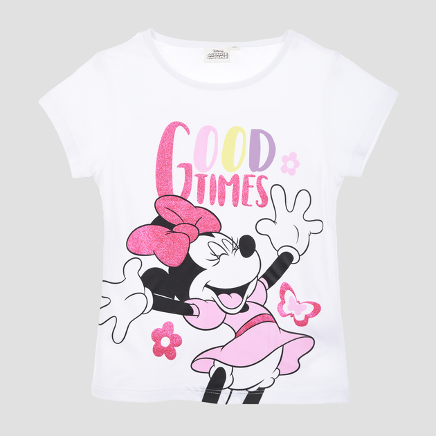 Детская футболка для девочки Disney Minnie EX1145.BIO 92-98 см Белая ...
