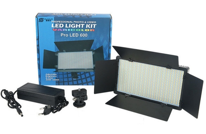 Профессиональный видеосвет PRO LED U600+ RGB со шнуром 2,4 м Optimus ...