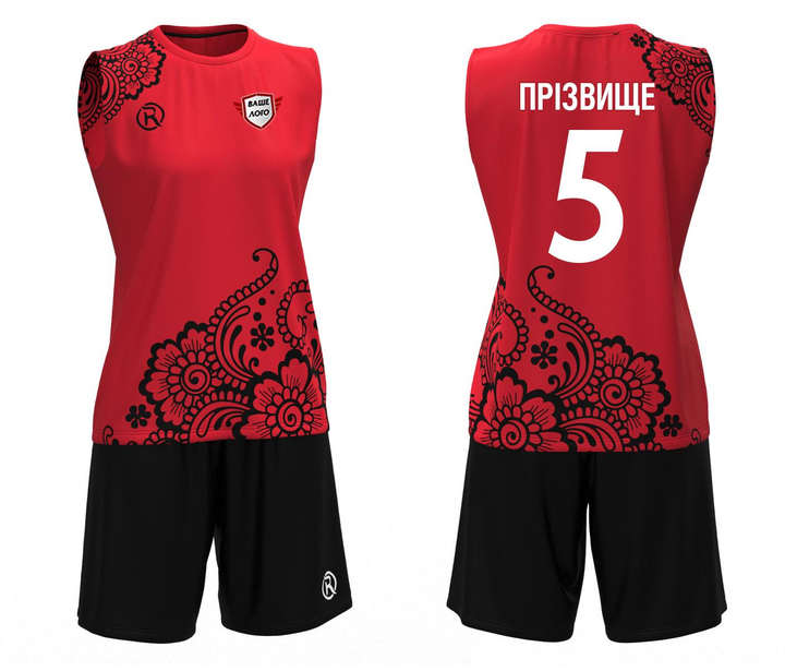 Баскетбольная форма женская RIGO FLEX Red-Black 2XL – фото, отзывы ...