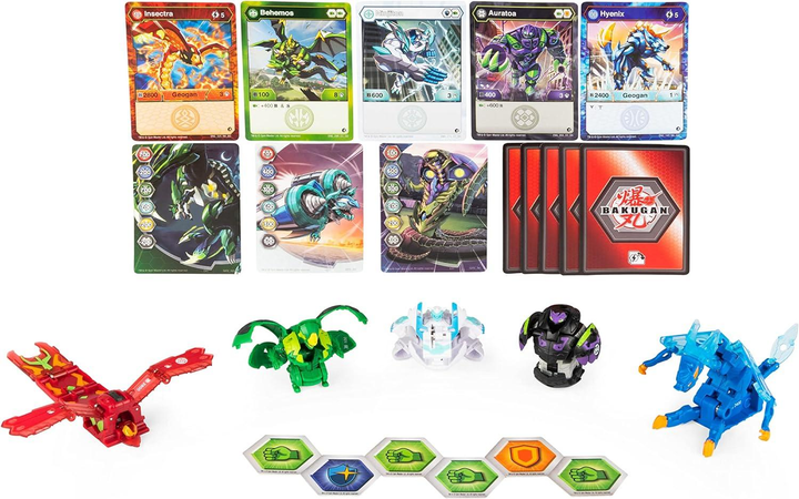 Бакуган Геоган Бравлер 5 в 1 Bakugan Geogan Brawler 5-Pack – фото ...