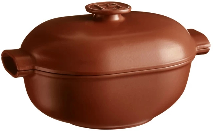 Кастрюля овальная с крышкой Emile Henry Delight 37 см 4.5 л (146645 ...