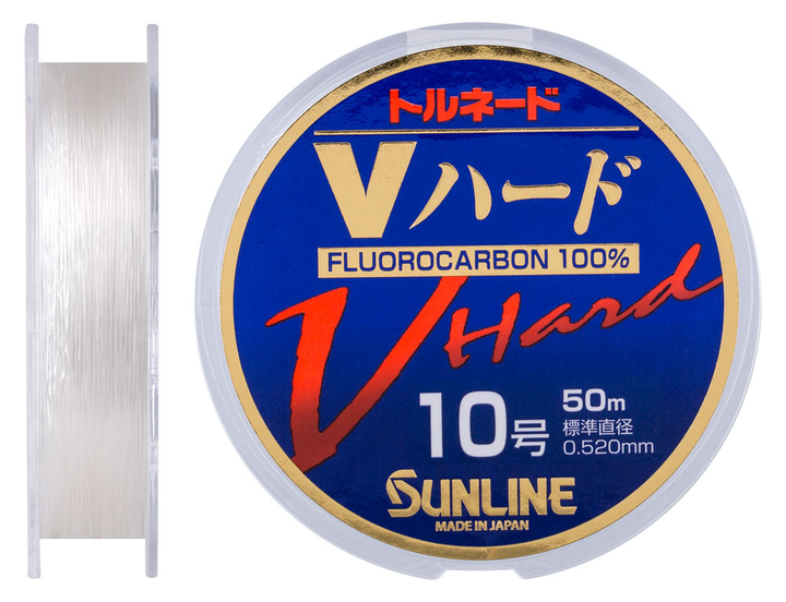 Флюорокарбон Sunline FC Tornado V Hard HG 50 м #10/0.52 мм 20 кг ...