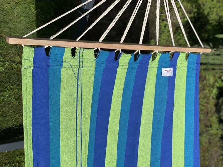 Одномісний гамак RIO XL Зелений 200х100 з планкою WCG – фото, отзывы, характеристики в интернет ...