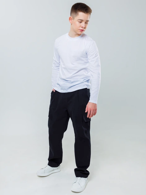 Дитячі штани-карго для хлопчика NEWGEN Піт 24Ш19-066. 134 см Чорні (2230000012842) – Брендовий ...