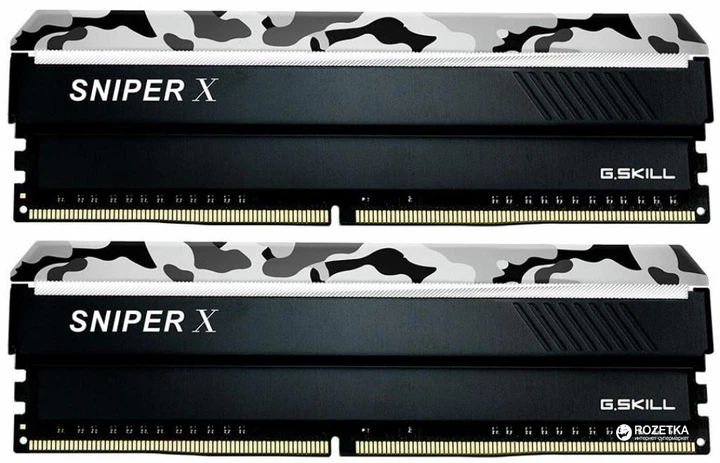Оперативная память G Skill Ddr4 2400 16384mb Pc4 19200 Kit Of 2x8192 Sniper X Urban Camo F4