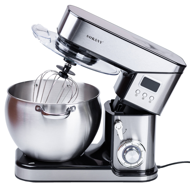 Миксер Sokany SC-623E планетарный 2000 Вт с чашей из нержавейки 10 л 6 ...