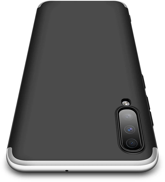 Чехол GKK 3 in 1 Hard PC Case Samsung Galaxy A70 Silver/Black – фото ...