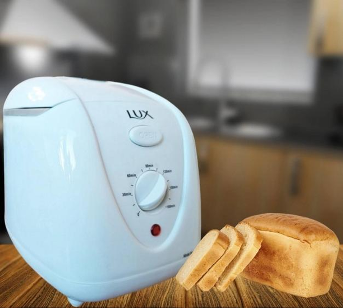 Хлебопечка электрическая Luxell LX 9220 компактная белая для выпечки ...