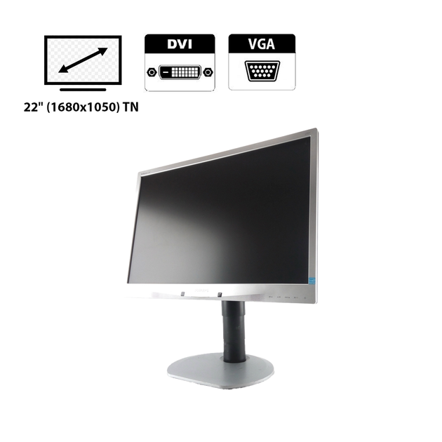 Монитор Philips Brilliance 220B4L / 22" (1680x1050) TN / DisplayPort ...