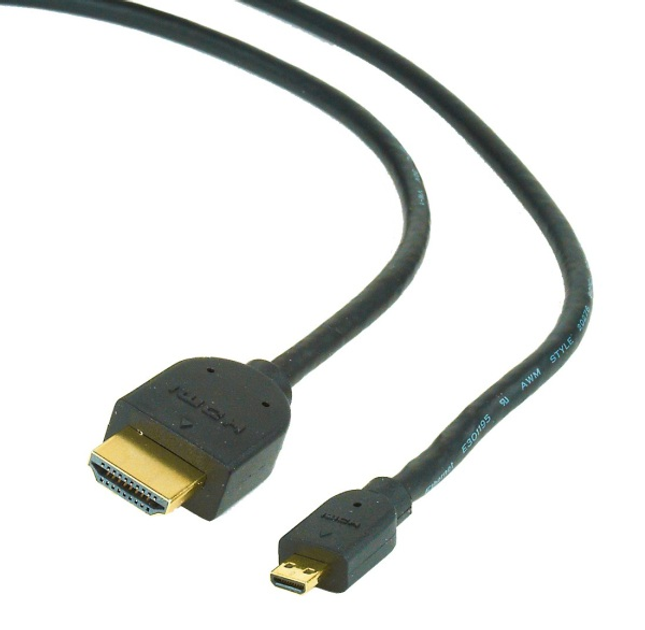 Кабель HDMI - microHDMI 1.8м Cablexpert, v1.3 (CC-HDMID-6) – фото ...