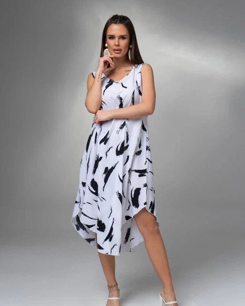 Платье для женщин цвет белый размер 5XL FI_010508 – Брендовая одежда | ROZETKA