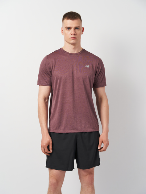 Футболка длинная мужская New Balance Prfm MT41253LRC S Бордовая ...