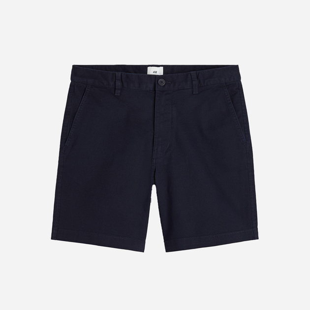 Шорты хлопковые короткие мужские H&M XAZ444008XPQI 36 Темно-синие ...