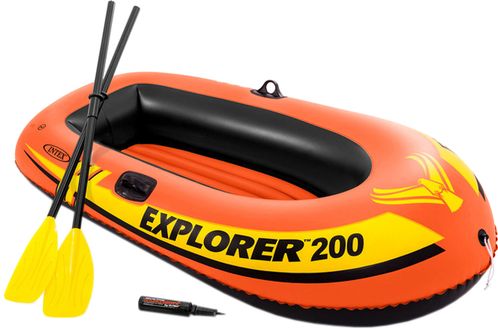 Лодка надувная Intex Explorer 200 Оранжевая (58331 Intex) – фото ...