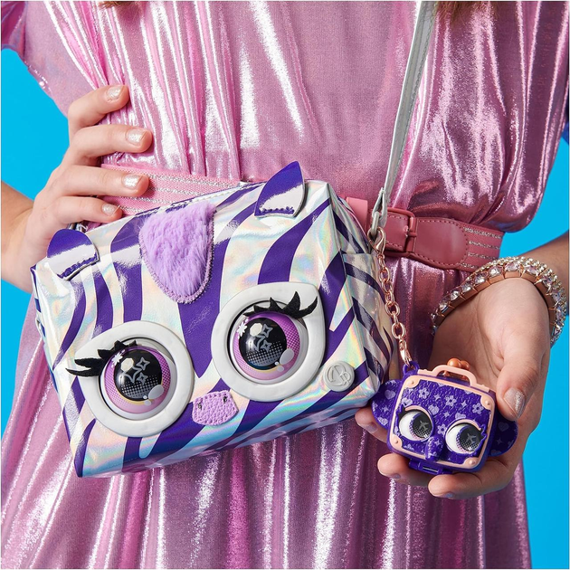 Интерактивная сумочка Зебра Purse Pets Metallic Mood Rebel Stripez ...