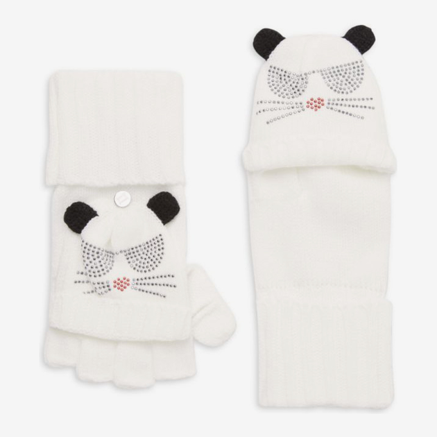 Митенки женские вязаные Karl Lagerfeld 160674192 One Size Белые ...