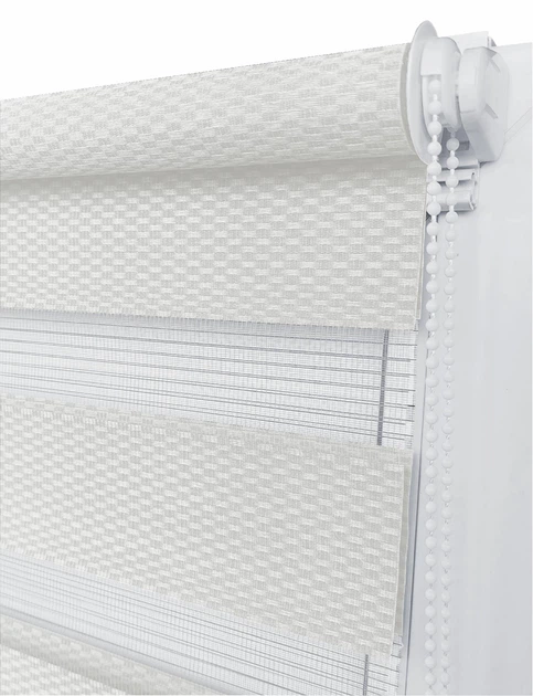 Ролета Bigimot День-ночь с направляющей 32.5*170см Айвори Премиум ...