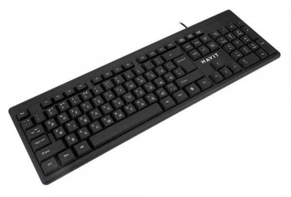 Клавіатура Havit hv-kb2001, Black, usb, 1.4 м – фото, відгуки ...