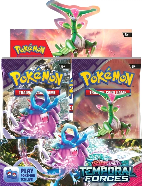 Ігрові карти Pokemon TCG Scarlet and Violet Temporal Forces Booster Box ...
