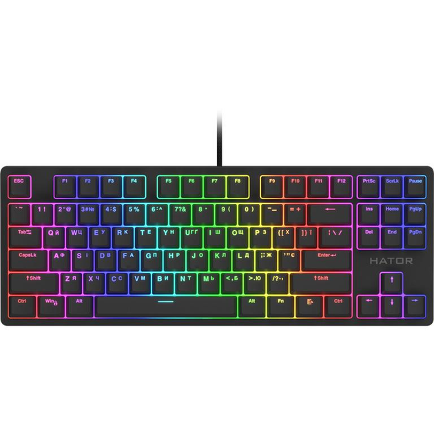 Клавиатура HATOR Rockfall 2 Mecha TKL Aurum Orange Switch Black (HTK ...