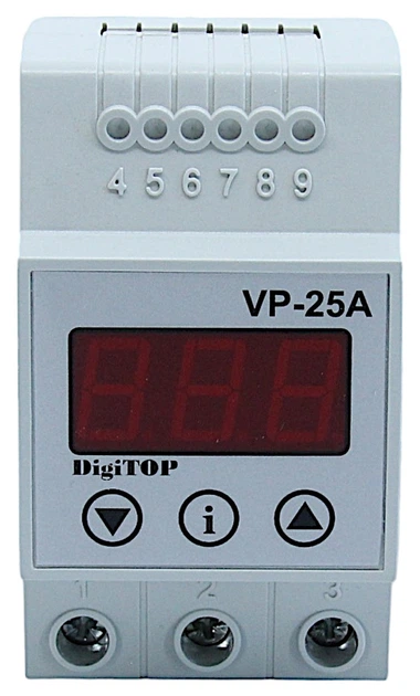 Реле напряжения DigiTOP 25 А (VP-25A) – фото, отзывы, характеристики в интернет-магазине ROZETKA ...