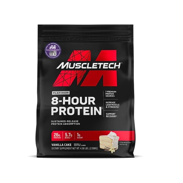 Протеин Platinum 8-Hour Protein, 2 кг Ваниль Muscletech (fit0014049 ...