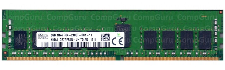 Серверная оперативная память Hynix DDR4 8GB 2400MHz RDIMM 1Rx4 PC4-2400T (HMA41GR7AFR4N-UH ...