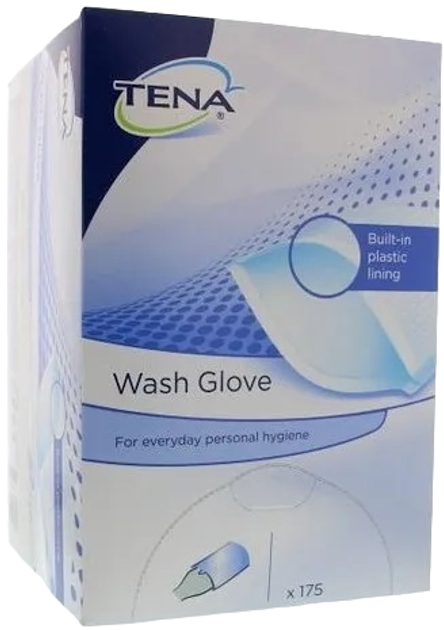 Одноразовые рукавички для мытья тела Tena Wash Glove 175 шт ...